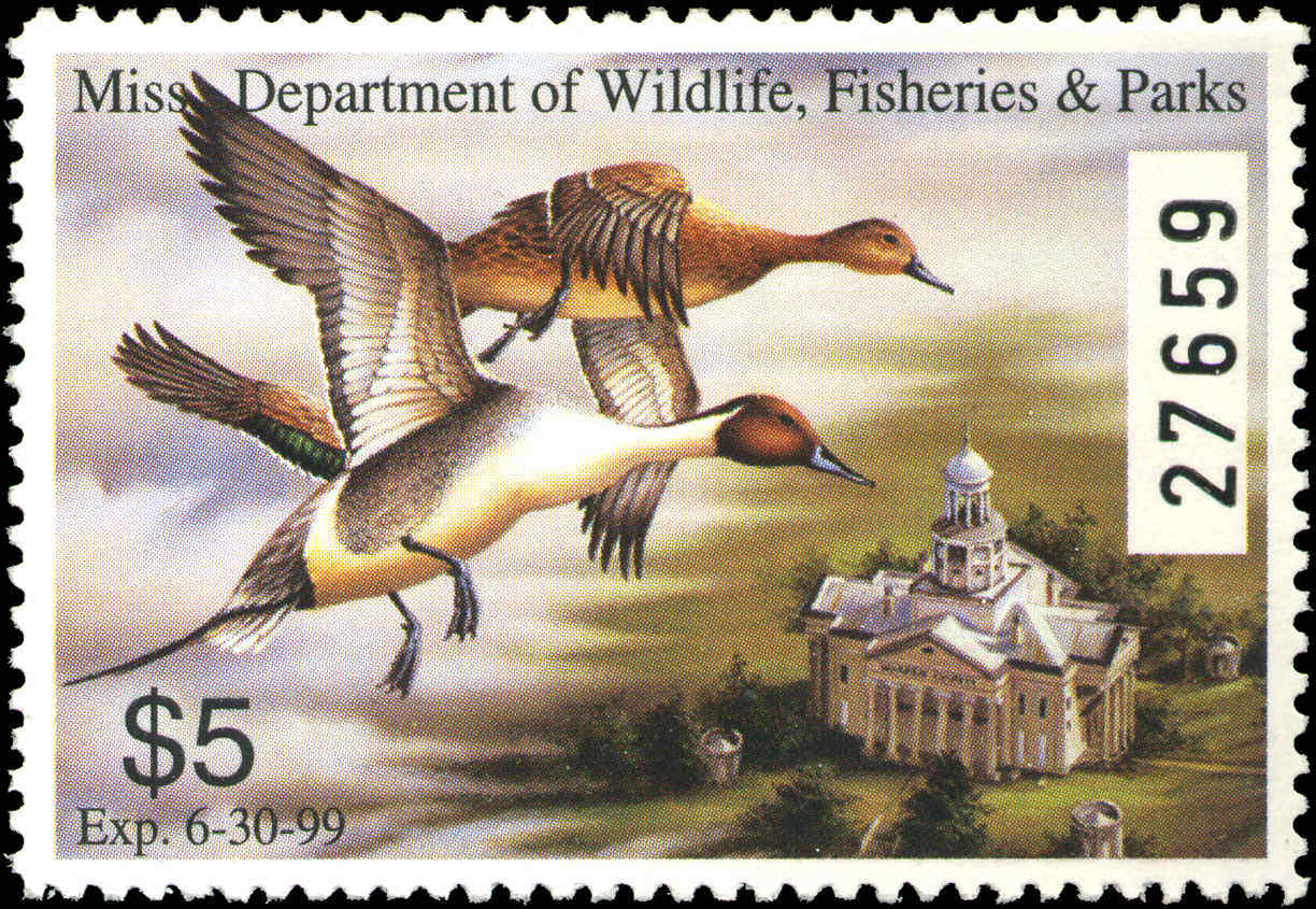 MISSISSIPPI #23 1998 STATE DUCK PINTAILS by Joe Latil | eBay