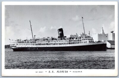 Postcard RPPC SS Florida Miami To Havana Passenger Ship A50 | eBay