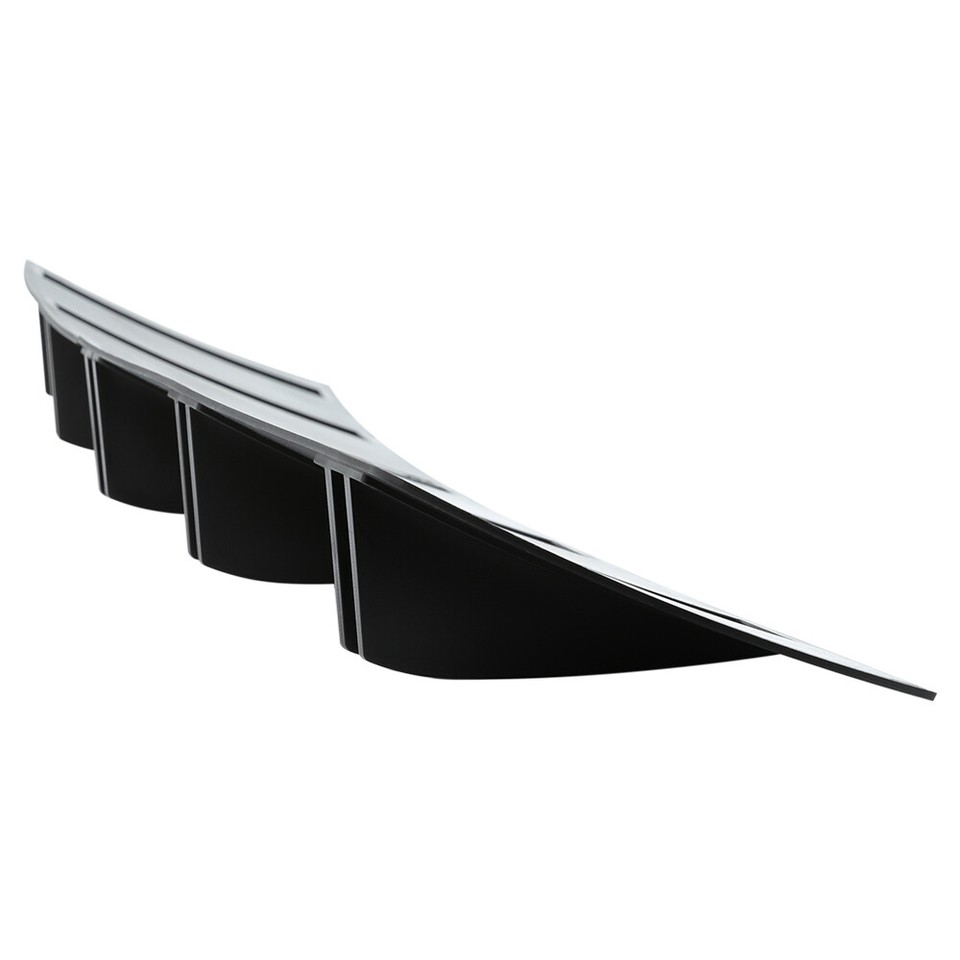 For Honda Civic Del Sol Rear Bumper Diffuser 5 Fins Spoiler Lip ...