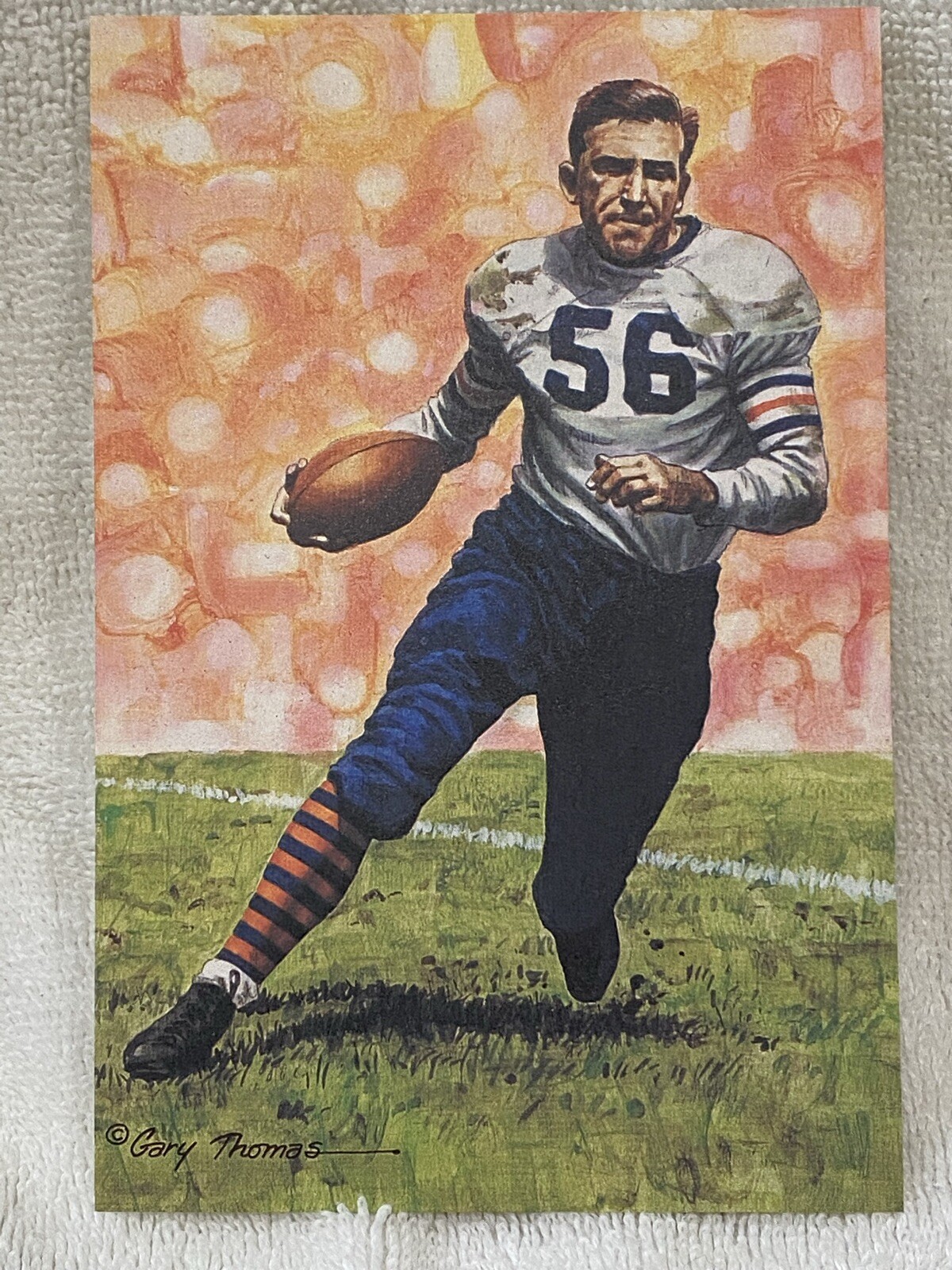 BILL HEWITT BEARS EAGLES GOAL LINE ART SERIES 4 UNSIGNED CARD 104 GLA ...