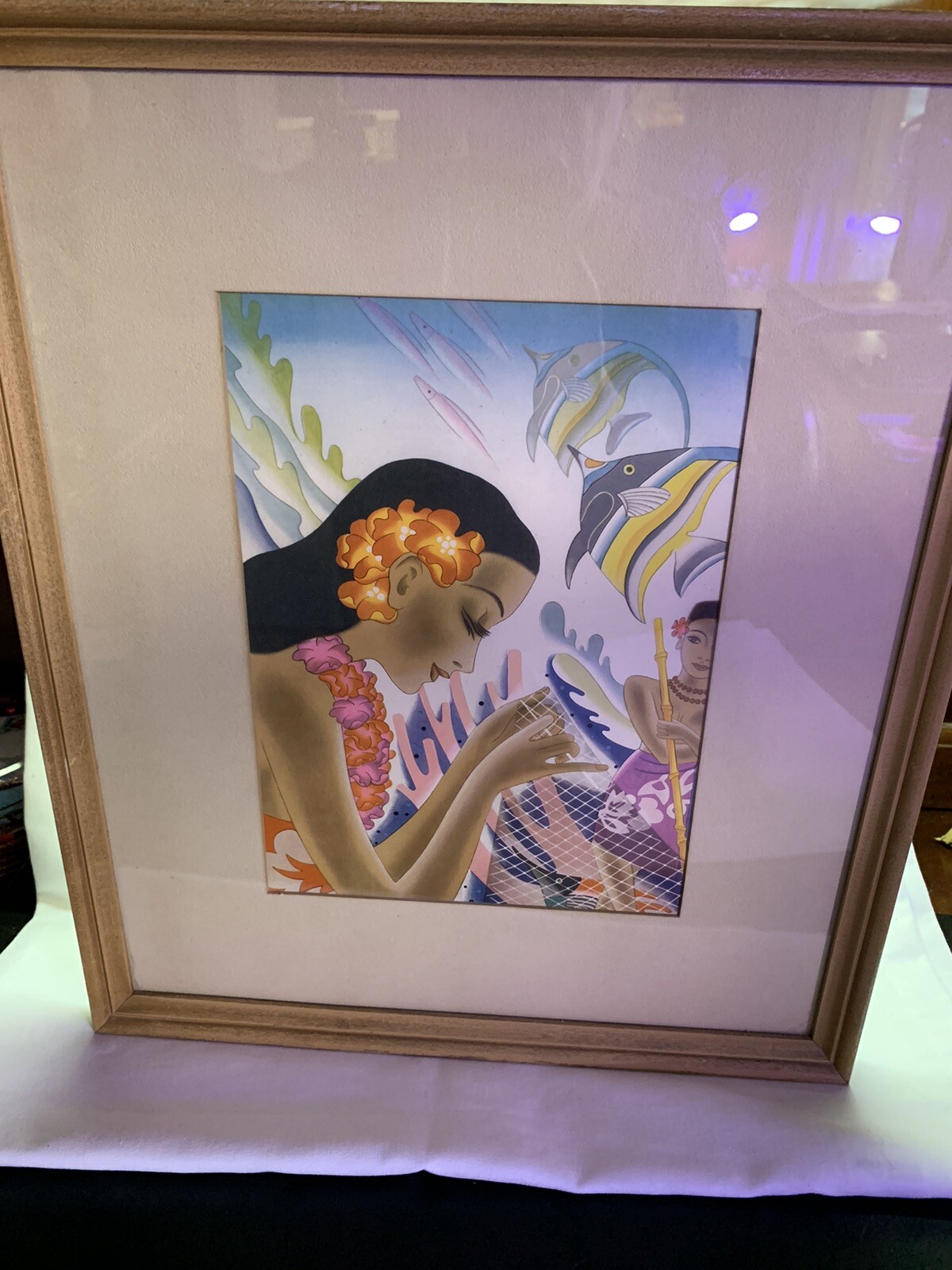 Frank McIntosh 1940s Hawaiian Matson Menu Cover.Framed and Matted | eBay