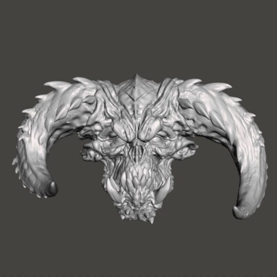 Drakthar demon v4 custom head for Mythic Legions & other fantasy action ...