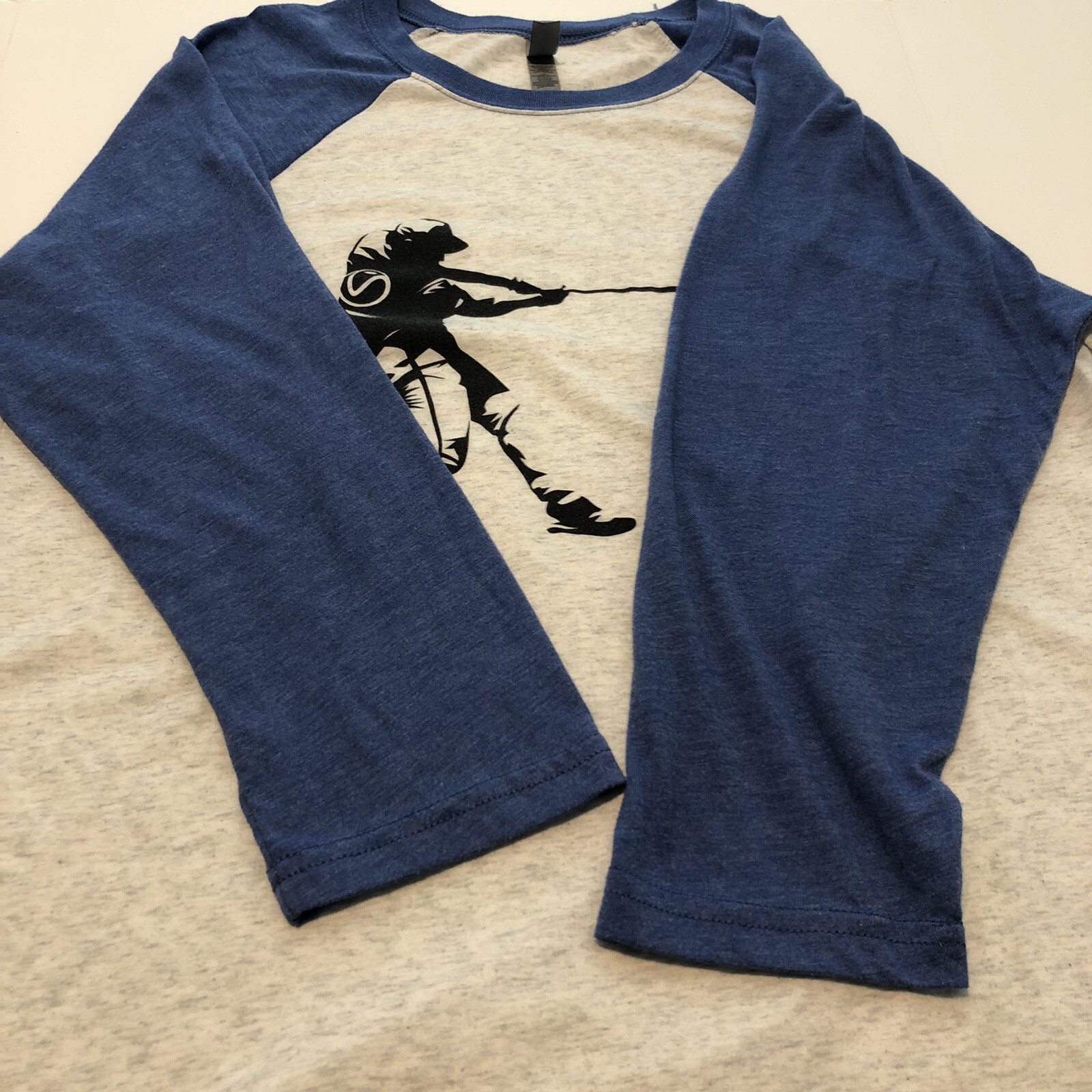 Baseball Batter Hitter Custom Raglan Tee Shirt Next Level Tag Men Size ...