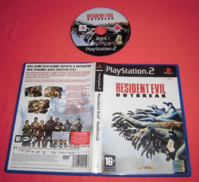 Playstation PS2 Resident Evil Outbreak [PAL-Fr] Slim Silver Pink Aqua ...