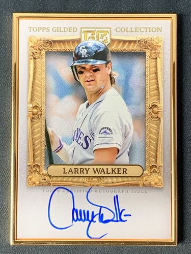 2024 Topps Chrome Gilded Larry Walker Hall of Famers Autograph #/99 ...