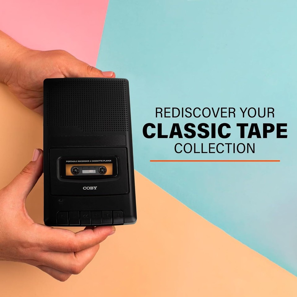 Coby CVR22 Portable Cassette Player and Tape Cassette Recorder with ...