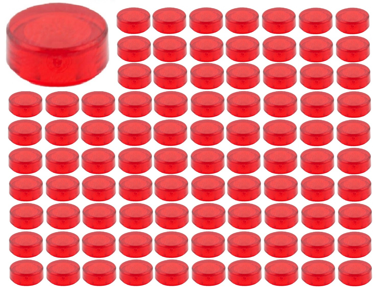 ☀️Lego 1x1 Trans-Red Round Tiles x100 Stud Part Piece Bulk Lot Legos ...