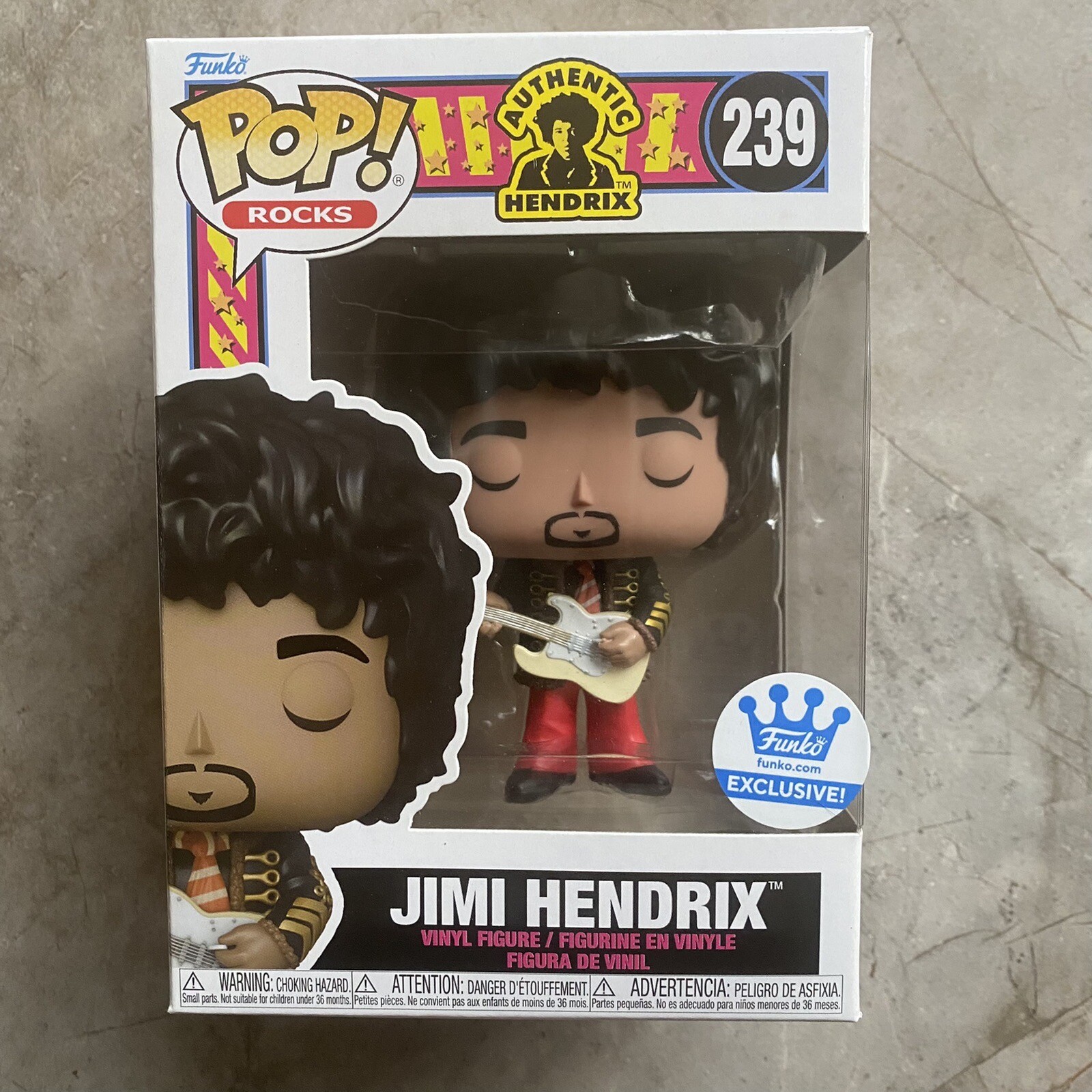 Funko Pop Rocks Jimi Hendrix 239 Napoleonic Hussar Jacket Exclusive in ...