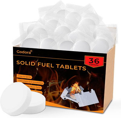 Solid Fuel Tablets, Powerful Solid Fuel (1300-Degree), Lit Easily Solid ...