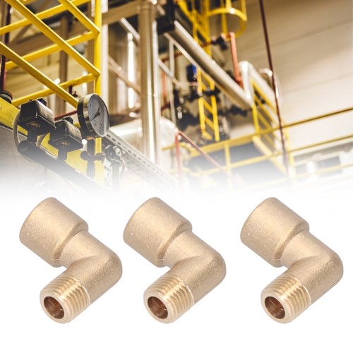 3Pcs Male Reducing Elbow Durable Sturdy Wearproof Spiral Brass Forged ...