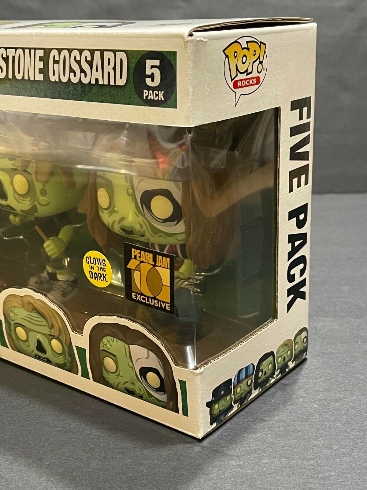 FUNKO POP! Rocks Zombie Pearl Jam GITD 5-Pack Exclusive Ten Club L.E ...