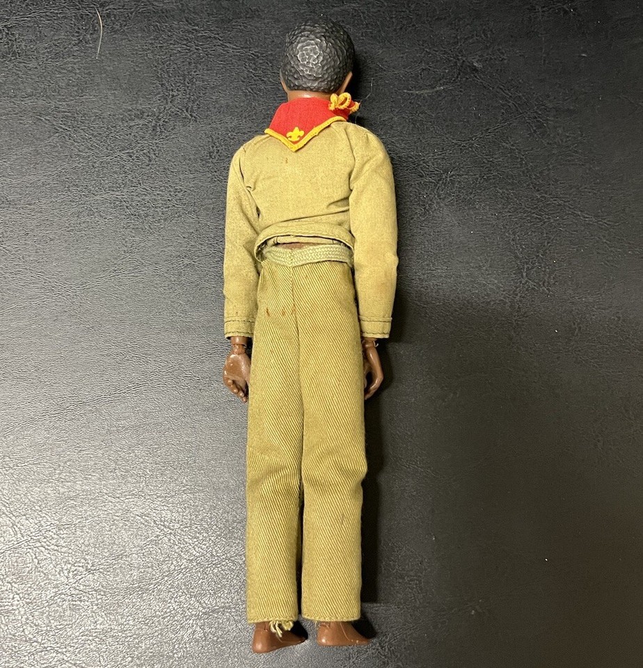 STEVE BOY SCOUT Vintage 1974 Black Kenner Action Figure Cub Scouts Doll ...