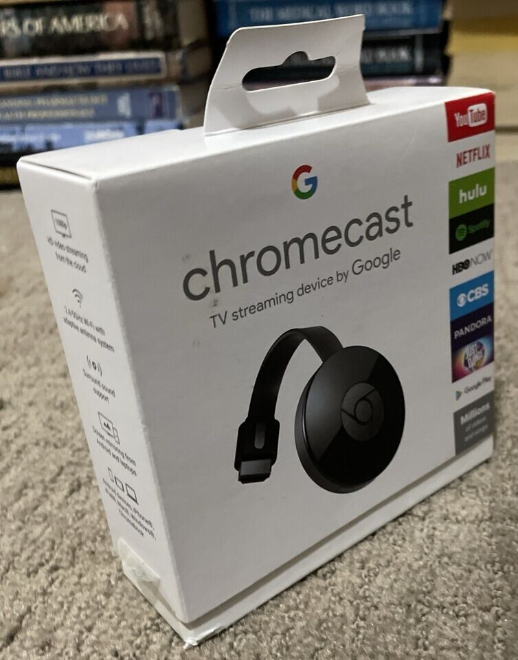 Google Chromecast (2nd Generation) HD Media Streamer - Black (GA3A00097 ...