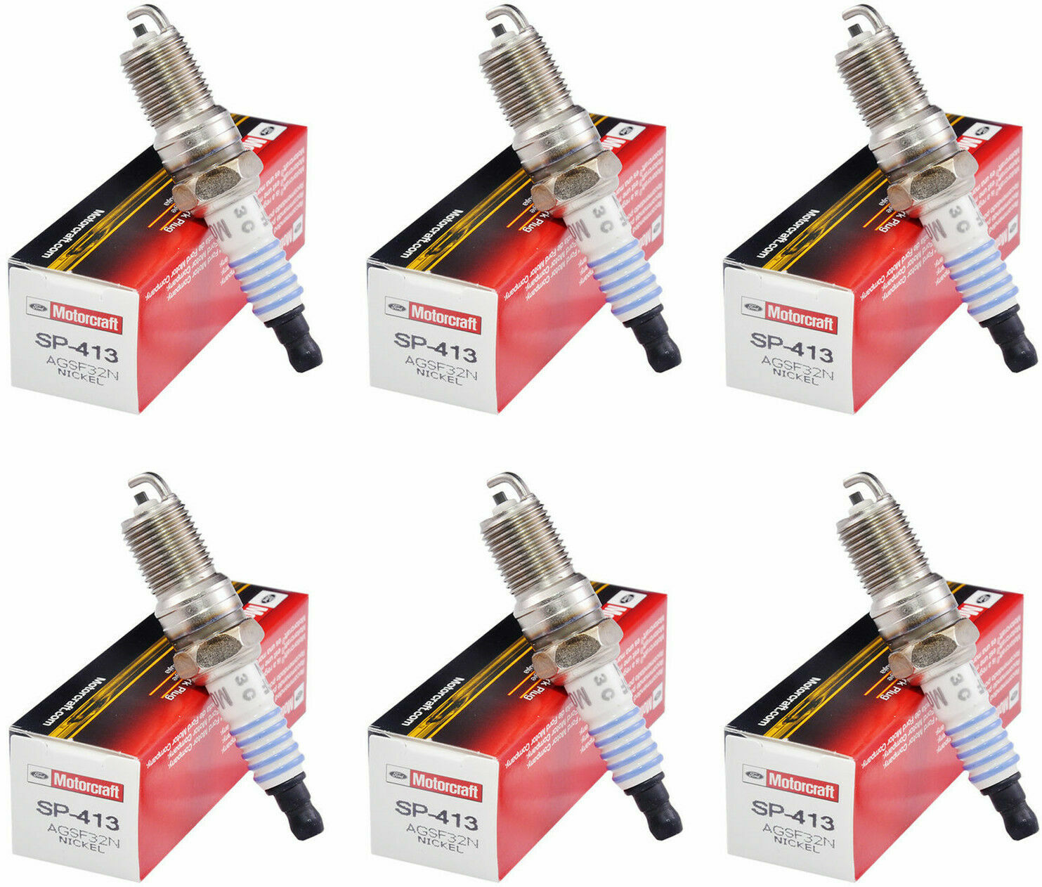 MOTORCRAFT SP413 Spark Plug + FD498 Ignition Coil Wire For Ford Ranger ...