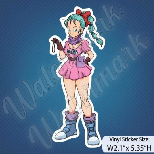 Dragon_Ball_V40_Bulma_Pink_Dress_Decal_Sticker | eBay
