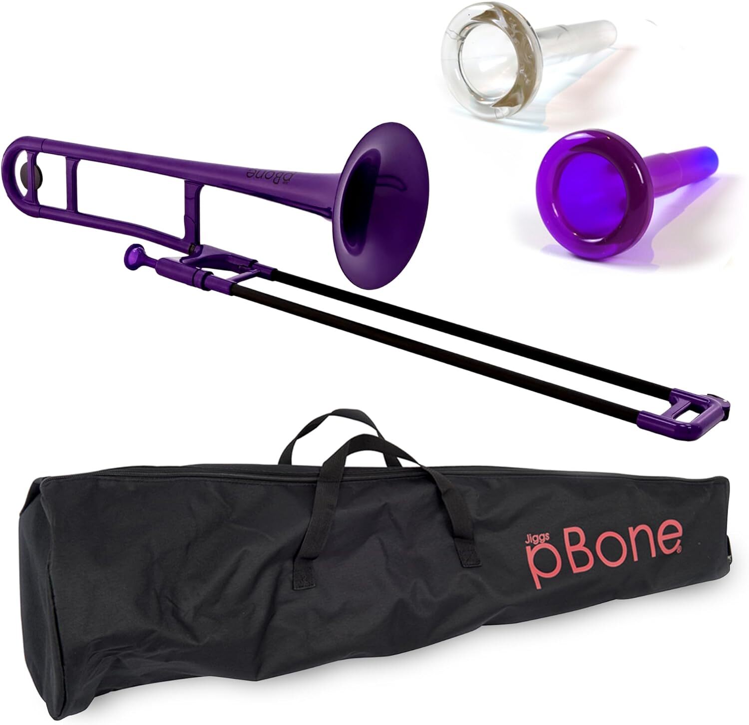 OB pInstrument pBone Purple Plastic Trombone, Comfortable Ergonomic ...