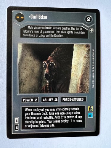 Star Wars CCG - Chall Bekan - DS SWCCG Premium FS Eligible Dollar Rare ...