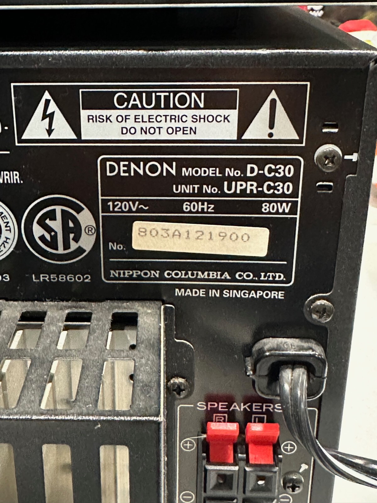 Denon+D-C30+UTCM-C30+Personal+Audio+System%2FTuner+CD+Changer+W%2F+USC ...