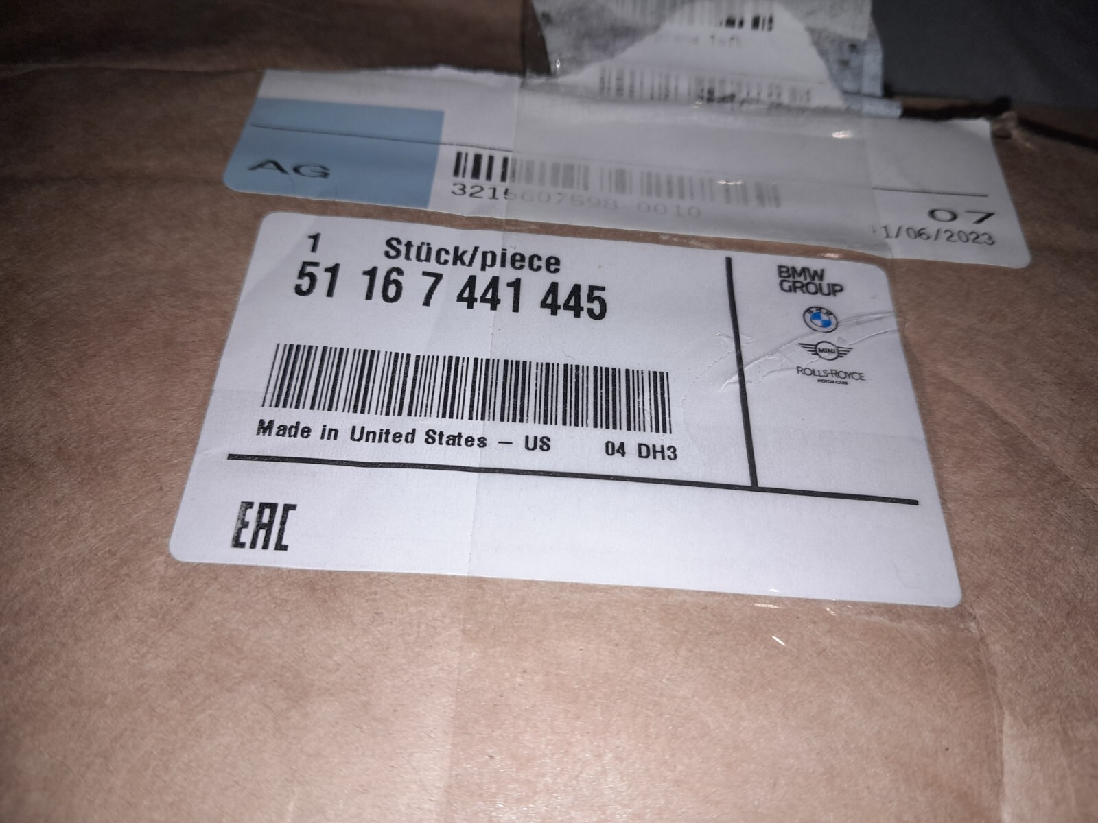 51167441445 OEM BMW X5 Left Driver Side Exterior Mirror Glass for sale ...