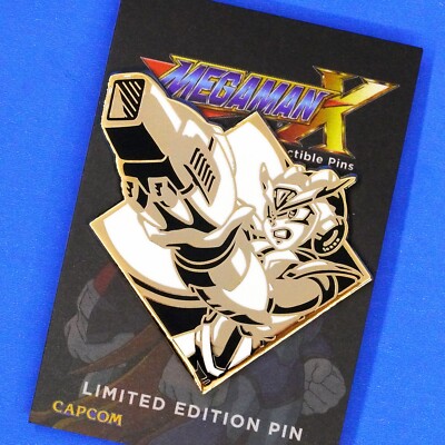 Mega Man X Zero Enamel Pin Limited Edition 500 Gold Emblem Figure | eBay
