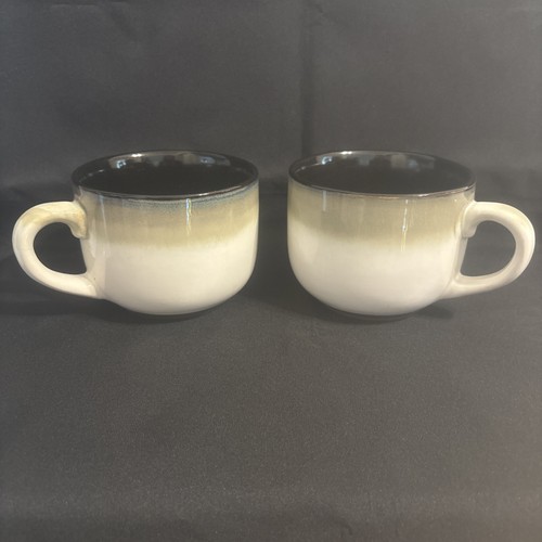 Set of 2 SANGO Nova Black 4932 Mugs Jumbo Grand Soup Coffee Chili 24 oz ...