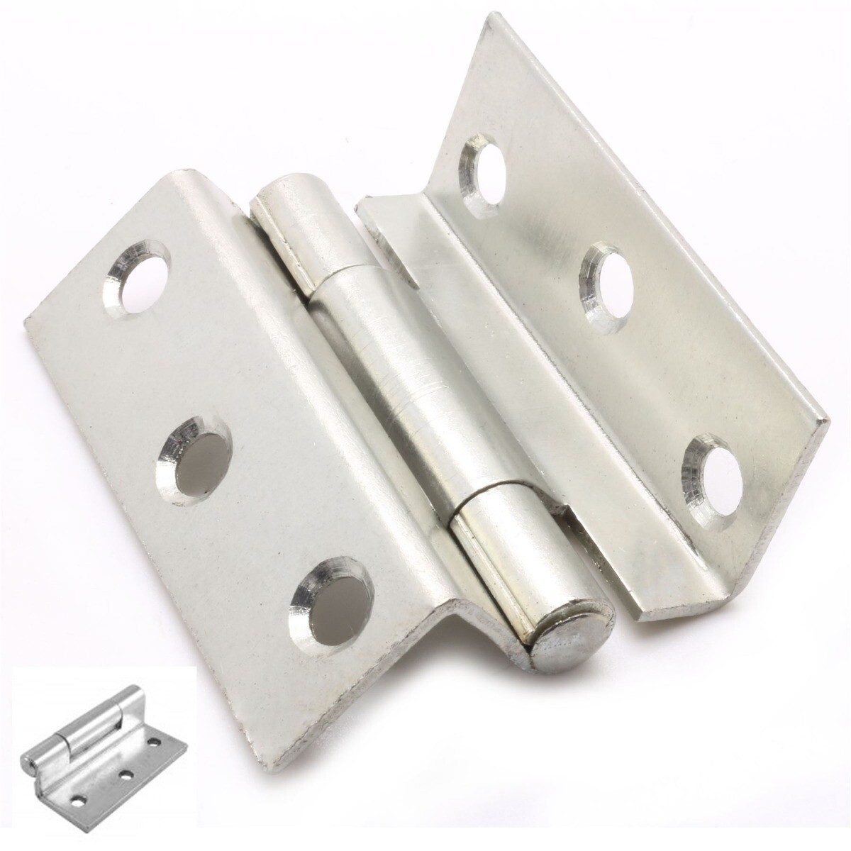 Cranked Stormproof Hinges Pair Offset Cabinet Door Zinc Caravan Window ...