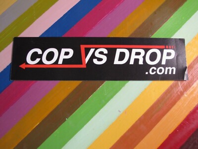 vtg graffiti sticker - Cop vs Drop | eBay
