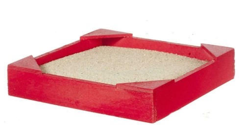 Dollhouse Red Sand Pit Sandbox Miniature Child's Toy 1:12 Garden ...