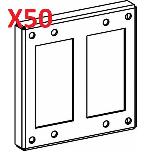 Orbit 4444 Square 4" Industrial Cover Raised 1/2" Decor. Switch ~Qty 10 ...