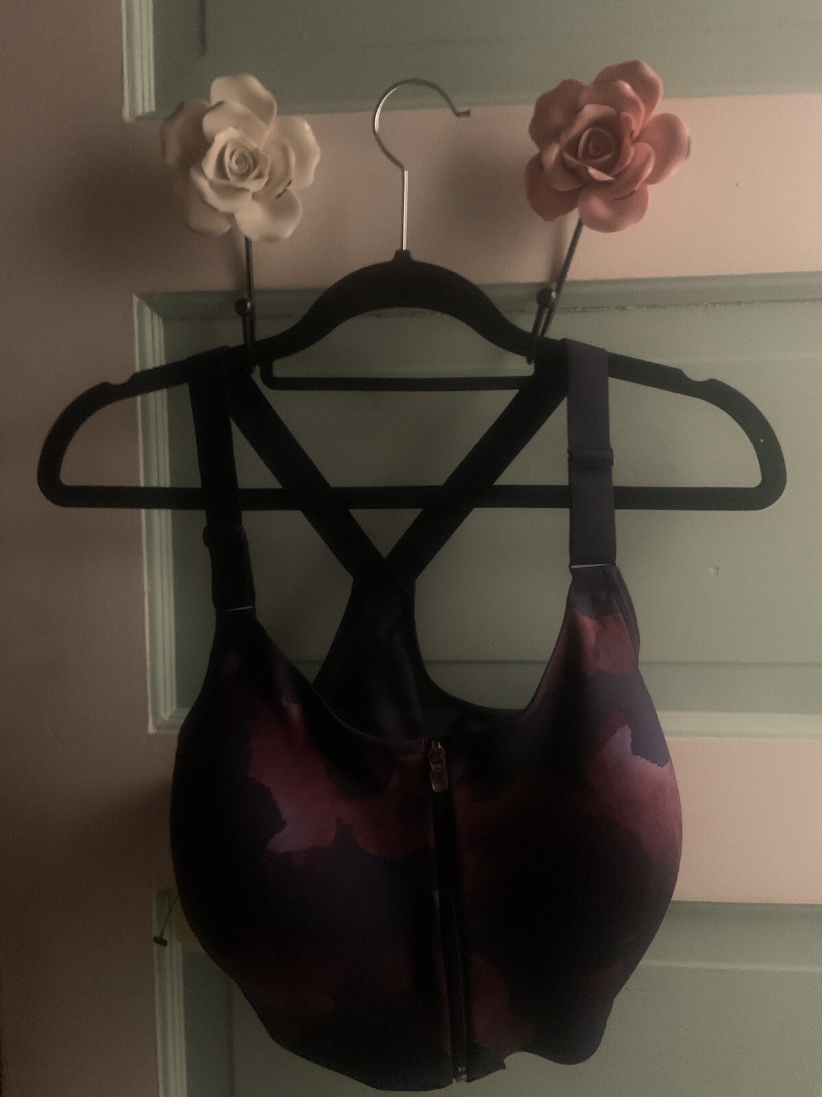 All in Motion High Support Sculpt Zip-Front Mesh Crossback Sports Bra ...