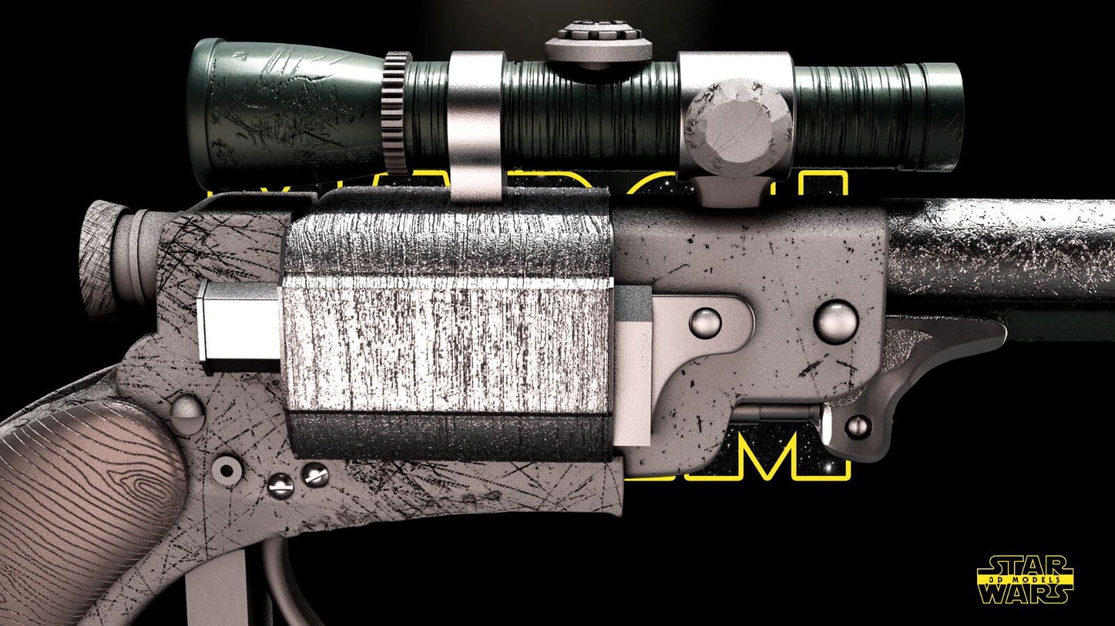 CAD BANE BLASTER PISTOLS Replica Star Wars Cosplay Resin Model Kit | eBay