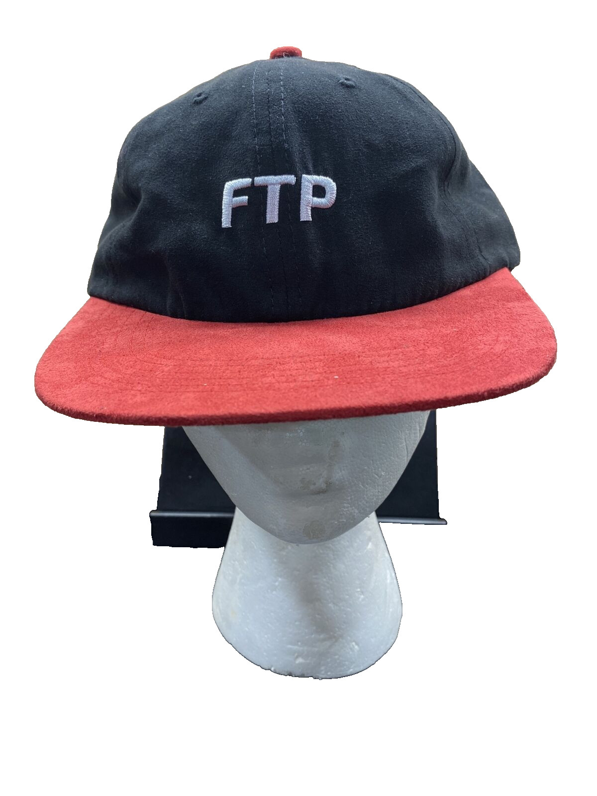 FTP Hat 2-Tone F The Population Script Spell Leather … - Gem