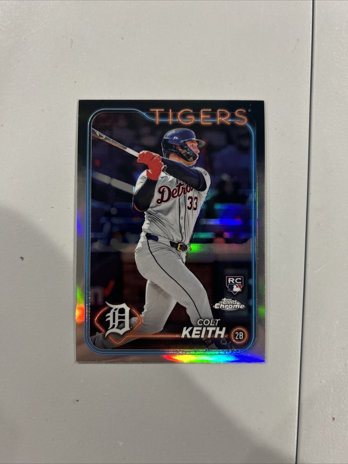 2024 TOPPS CHROME COLT KEITH RC Chrome REFRACTOR Tigers Rookie Card #2 ...