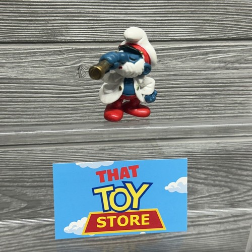 Smurfs 20141 Captain Papa Smurf 1981 Vintage Figure Toy PVC Peyo Lot ...