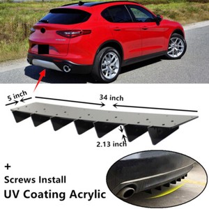 34x5" Fit For 2018-2022 Alfa Romeo Stelvio Rear Underbody Air Diffuser ...