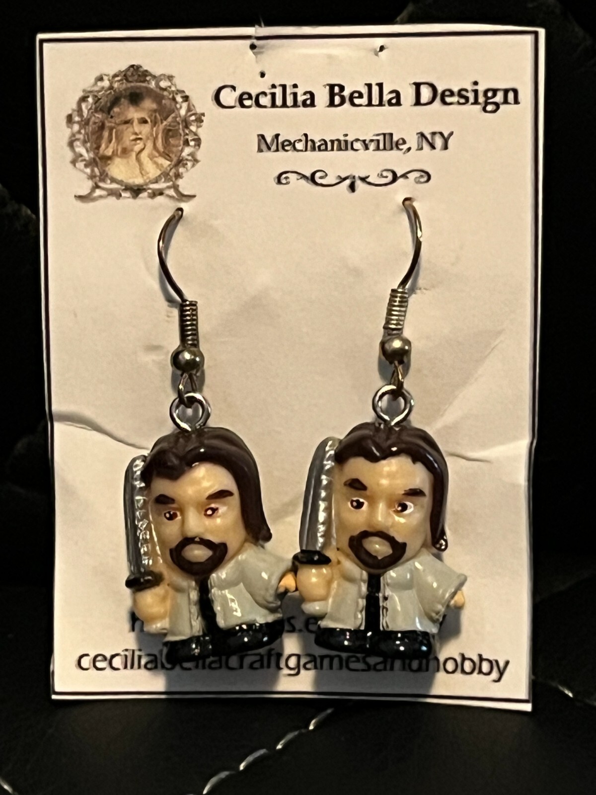 Mighty Morphin Power Ranger Mentor Ji Charm Earrings | eBay