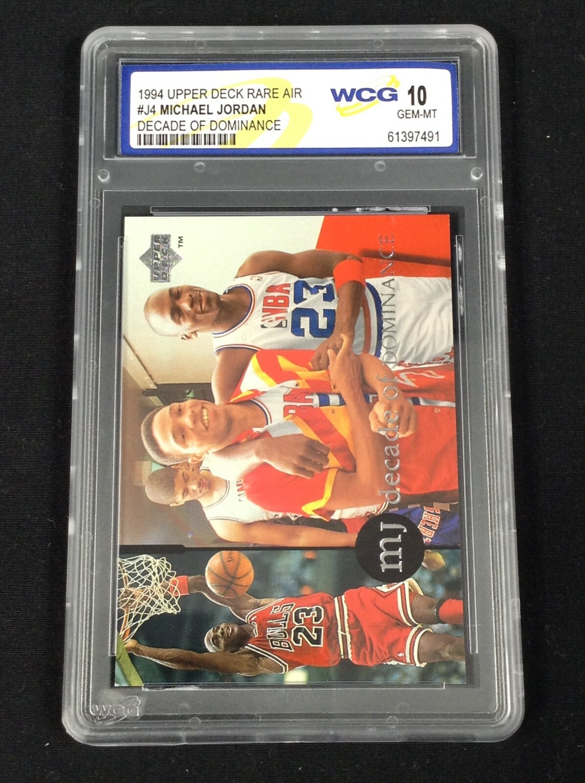 1994 Upper Deck Michael Jordan Rare Air J4 J8 Basketball Card WCG 10 ...
