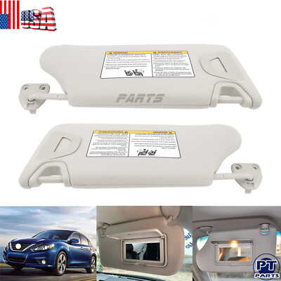 Left & Right Tan Sun Visor For Nissan Altima 13-18 96401-3TA2A ...