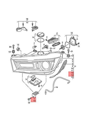 Genuine AUDI Q5 bracket 80A941453 | eBay