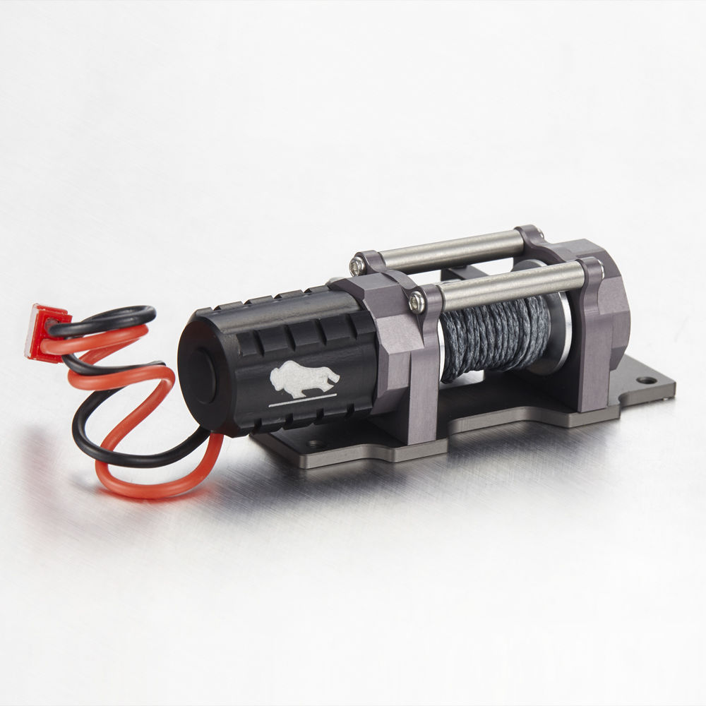 CNC RC Scale 1/10 Electric Winch Alumiunm Alloy For RC Rock Crawler IM ...