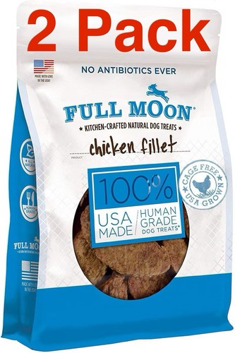 Full Moon All Natural Dog Treats, Chicken Fillet 2 PACK 3lbs Made In ...
