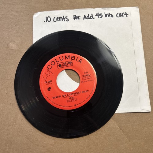 Bond Dancing Dancin On A Saturday Night/Mardi Gras 1974 Columbia 45 | eBay