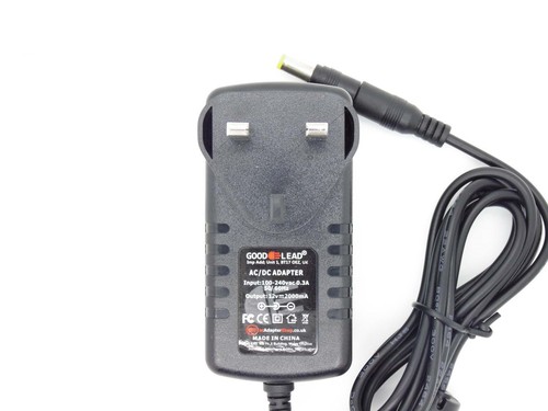 Sagemcom 2304n Router 12v 2.0a Uk Mains Power Supply Adapter Cable Plug ...
