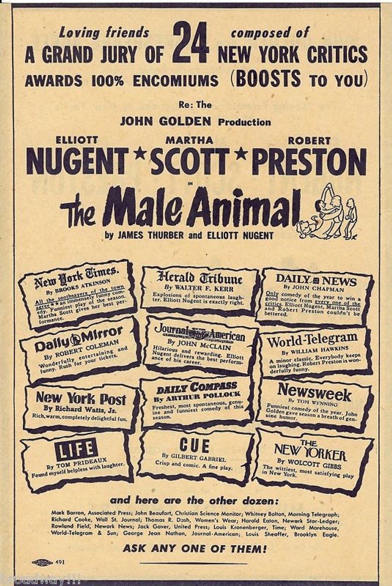 Elliott Nugent James Thurber The Male Animal (1942) Turner Classic