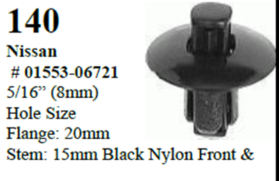 50 Pcs Front Rear Bumper Cover Retainer Clip Compatible with Nissan ...