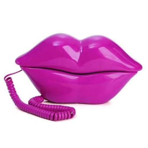 Lip Phone, Cute Corded Lip Telephone Novelty Sexy Wired Mouth Phone ...