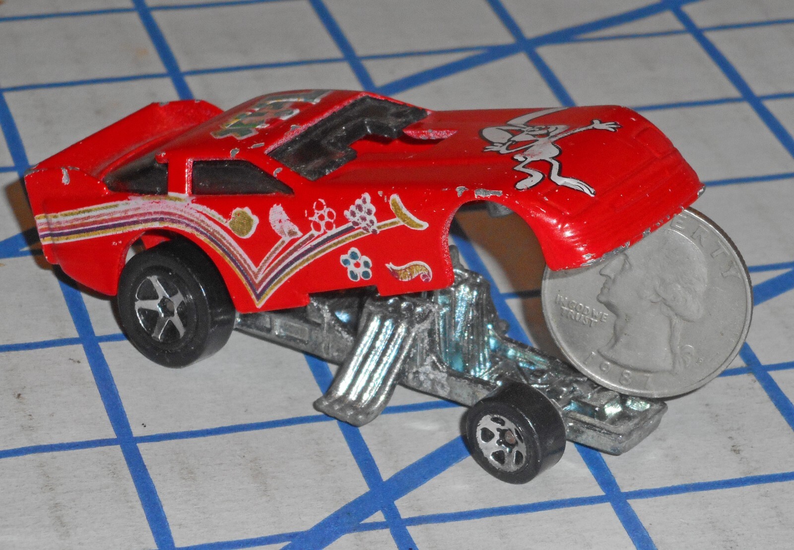 Lot of 9 Mattel Hot Wheels Chevy Corvette Stingrays incl. Trix Dragster ...