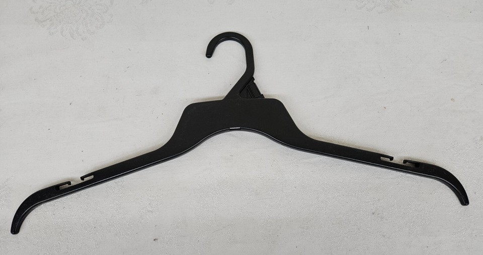 50 Black MAINETTI 19" Retail Clothes Hanger Lot CHlot#28 tg | eBay