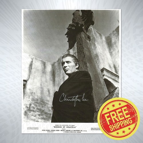 Christopher Lee Autograph Reprint Signed 8x10 Photo Signature Poster ...