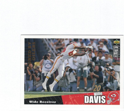 1996 Willie Davis Upper Deck Collectors Choice Card Kansas City Chiefs ...